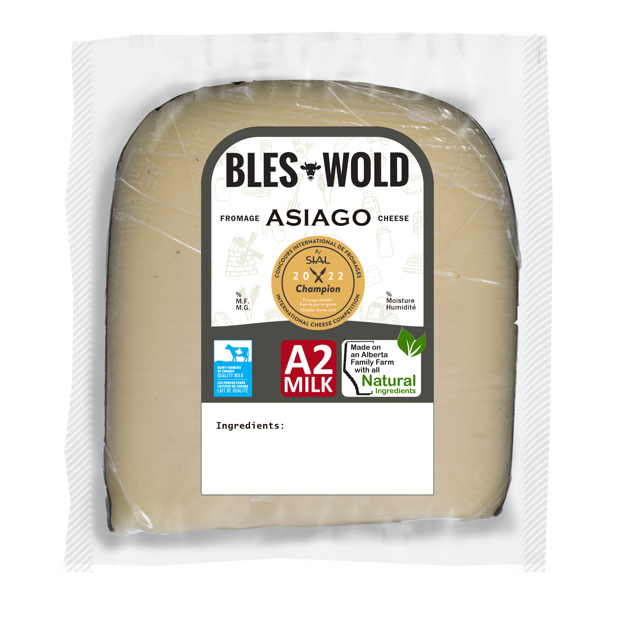 Asiago – Crystal Springs Cheese / Bles Wold