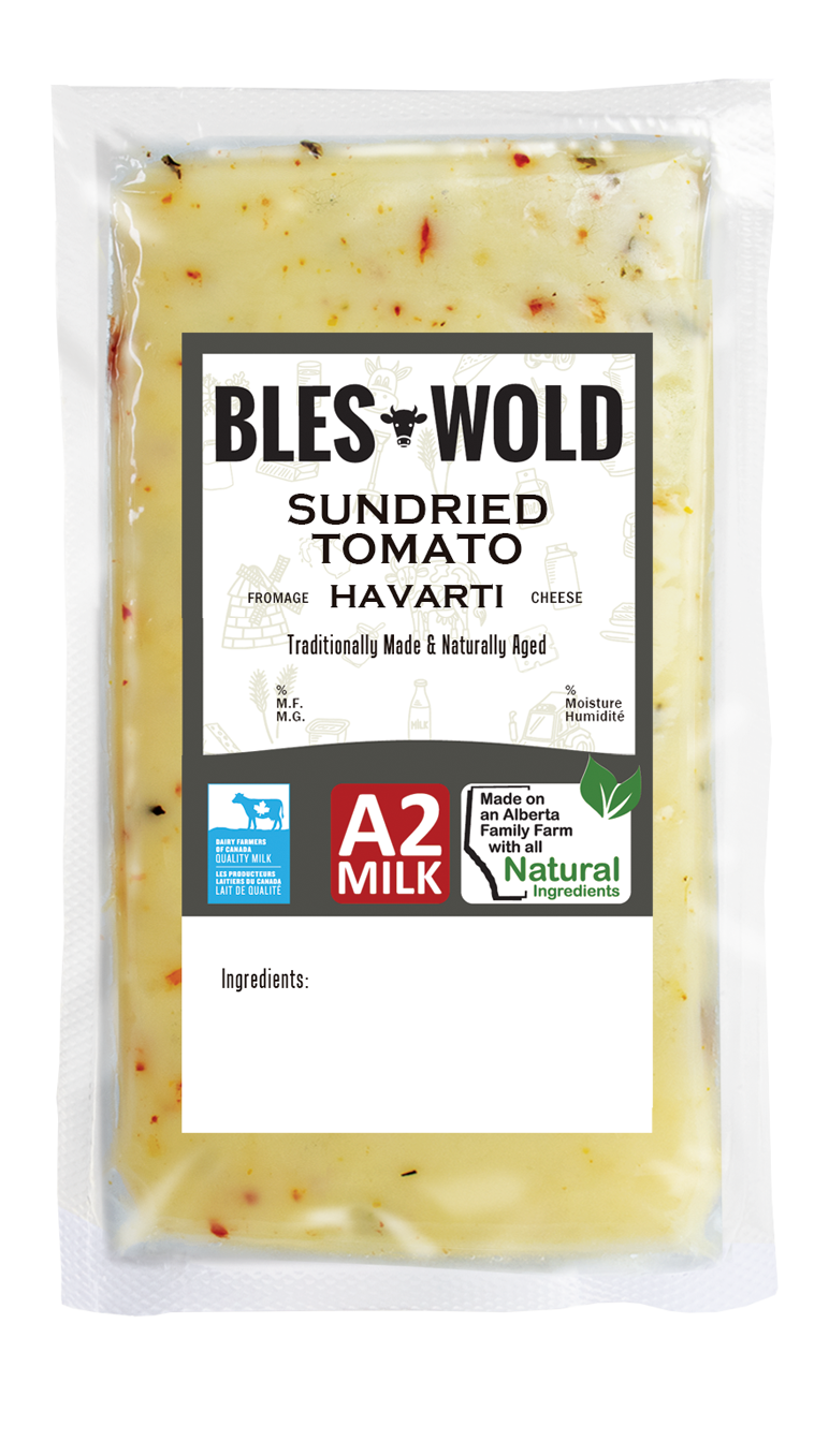 Havarti Cheese - Sundried Tomato – Crystal Springs Cheese / Bles Wold