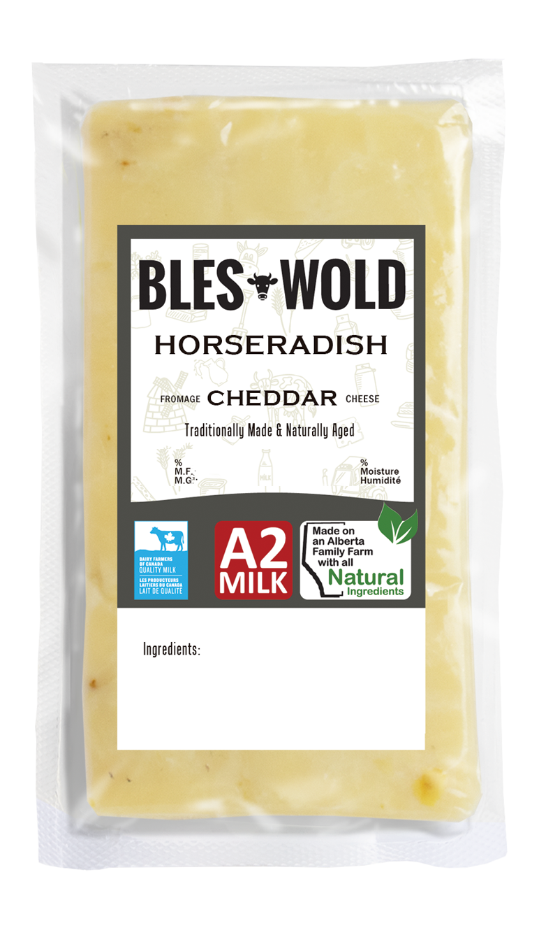 Cheddar Cheese - Horseradish – Crystal Springs Cheese / Bles Wold