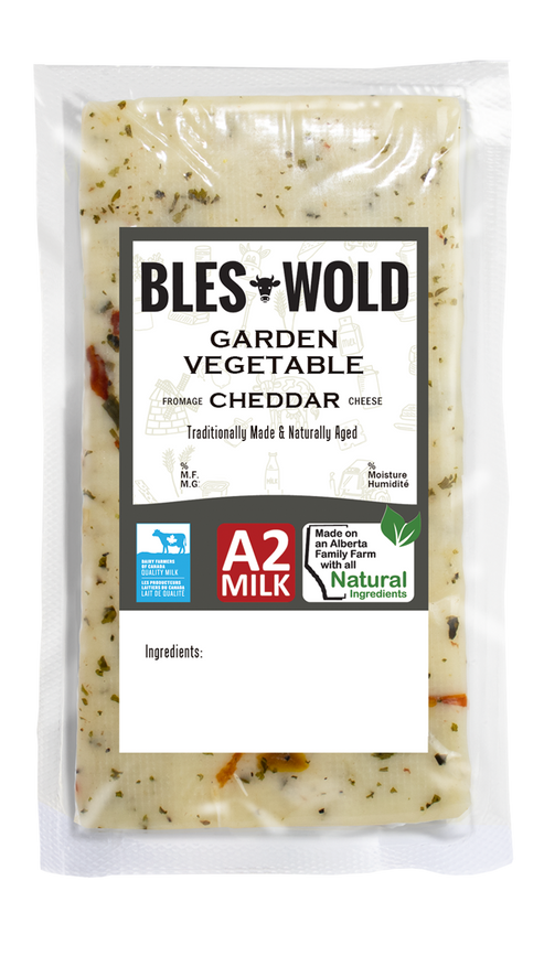 Cheddar Cheese - Garden Vegetable – Crystal Springs Cheese / Bles Wold